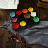 China Food Grade Greaseproof Muffin Liners 220C Non Stick Baking Paper Cups Cupcake Wrappers for Bakery for sale