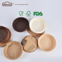 China Heat Resistant Non-Stick Muffin Cup Liners 220°C Disposable Baking Cups Food Safe Greaseproof Paper for sale