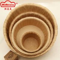 China Over Rim Cupcake Paper Liners 220°C Heat Resistant Non Greasy Muffin Baking Cups for Dessert Making for sale