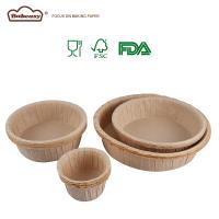 China Over Rim Cupcake Paper Liners 220°C Heat Resistant Non Greasy Muffin Baking Cups for Dessert Making for sale
