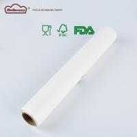 China Non Stick Rolled Baking Paper 30cm x 20m Oil Resistant White Gold Cooking Paper 230°C for sale