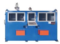 China 220V 380V Semi Automatic Dual Drum Wire Laying Machine With PLC Control for sale