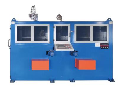 China 220V 380V Semi Automatic Dual Drum Wire Laying Machine With PLC Control for sale