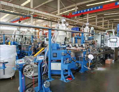 China High Speed 600m/Min Extrusion Production Line With PLC Touch Screen Control for sale