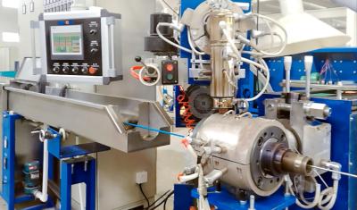 China Nuclear Class Radiation Resistant Wire Extrusion Line With PLC Smart Control for sale