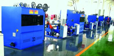 China High Precision Vertical Dual Tape Wrapping Machine With Smart PLC Touch Interface for sale