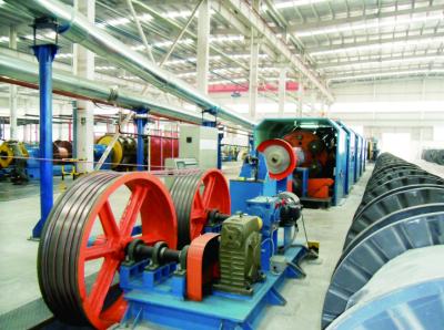 China Intelligent Automation PLC Bow Cabling Machine With Heavy Duty Steel Frame 1200m/Min for sale