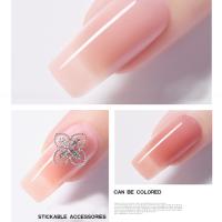 China 15ml Nail Glue for UV Polish Nail Reinforcement Stick Drill Base Coat OEM Bottles for sale