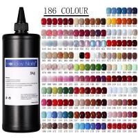 China 5kg High Capacity Luminous Gel Nail Polish for UV Polish Solid Color OEM Bottles Hot for sale