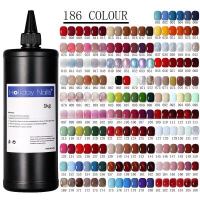China 5kg High Capacity Luminous Gel Nail Polish for UV Polish Solid Color OEM Bottles Hot for sale