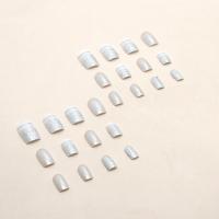 China Spicy Girl Style OEM White Manicure Metal Nail Tip Flash Ins Artificial Fingernails 0.02kg for sale