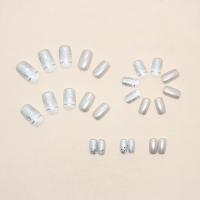 China Spicy Girl Style OEM White Manicure Metal Nail Tip Flash Ins Artificial Fingernails 0.02kg for sale