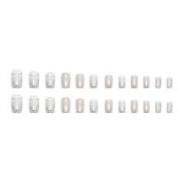 China Spicy Girl Style OEM White Manicure Metal Nail Tip Flash Ins Artificial Fingernails 0.02kg for sale