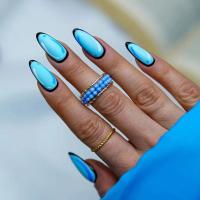China 2023 Style OEM Luxury Long 2D Press On Nails Tips Custom False Nails Artificial Fingernails for sale