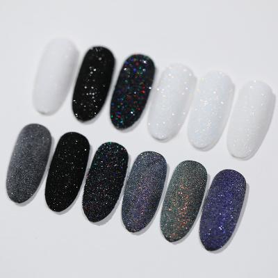 China Starlight Snowflake Colorful Glitter Powder and Woolen Loosen Nail Powder Pigment in 30g for sale