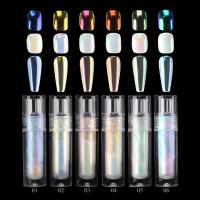 China Get the Perfect Mirror Chrome Nails with Our Holographic Liquid Magic Powder 6 Colors for sale