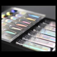 China Get the Perfect Mirror Chrome Nails with Our Holographic Liquid Magic Powder 6 Colors for sale