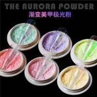 China Excellent Nail Art Effect 6 Colors Ice Transparent Nude Color Powder for Nail Glitter for sale