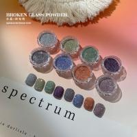 China 8 Colors Super Glitter Crystal Tiny Diamond Powder Nail Art Decoration Accessory for sale