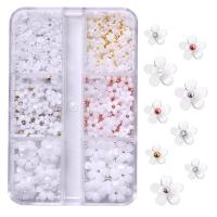 China 3D Resin Candy Color Nail Decoration Flower With Rhinestone for Nail Salon and Plastic for sale