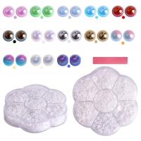 China Resin Pearls Charms for Nails Salon Half Round Back Pearls Decoration Rhinestones Nail Art Charms Beads for sale