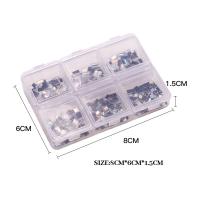China Nail SPA 6 Grid Mix Flat Bottomed Glass Shaped Drill Crystal Multi Shape Glass Diamonds for sale
