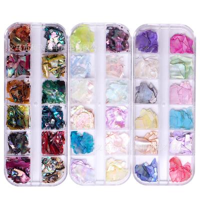China Charm Nail DIY Accessories Multi Shape 3D Crystal Shell Stone For Nail Design Rhinestones for sale