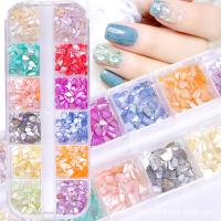 China Charm Nail DIY Accessories Multi Shape 3D Crystal Shell Stone For Nail Design Rhinestones for sale