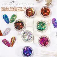 China MSDS Certified Chunky Glitter Sequins for Nail Art Decoration in Pink Color Bulk for sale