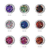 China MSDS Certified Chunky Glitter Sequins for Nail Art Decoration in Pink Color Bulk for sale