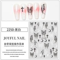 China Transform Your Nails into a Work of Art with Golden and Silver Butterfly 2D Stickers for sale