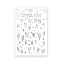 China Transform Your Nails into a Work of Art with Golden and Silver Butterfly 2D Stickers for sale