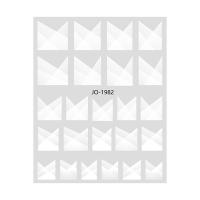 China Half Transparent Black and White Smoke Nail Enhancement Stickers for French Nails for sale