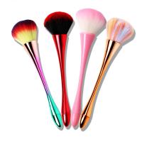 China Synthetic Hair Long Handle Nail Art Dust Brush for Smooth and Thorough Powder Removal for sale