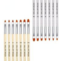 China 7pcs/set Nail Art Brush Pen for Light Therapy Phototherapy Painting Drawing Tool Made for sale