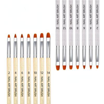 China 7pcs/set Nail Art Brush Pen for Light Therapy Phototherapy Painting Drawing Tool Made for sale