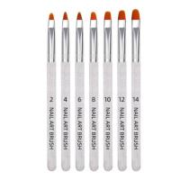 China 7pcs/set Nail Art Brush Pen for Light Therapy Phototherapy Painting Drawing Tool Made for sale