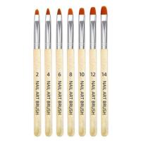China 7pcs/set Nail Art Brush Pen for Light Therapy Phototherapy Painting Drawing Tool Made for sale