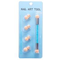 China Customizable Double Nail Art Brush Acrylic Water Drill Filling Brush Rod Dizzy Dye Pen for sale