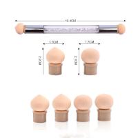 China Customizable Double Nail Art Brush Acrylic Water Drill Filling Brush Rod Dizzy Dye Pen for sale