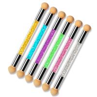 China Nail Gradient Shading Pen Double Head Sponge Acrylic Nail Brush for Nail Art Painting for sale