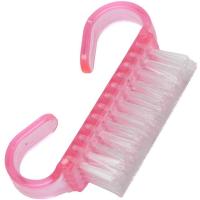 China Plastic Handle Nail Brush with Four Rows of Nylon Bristles Easy to and Effective for sale