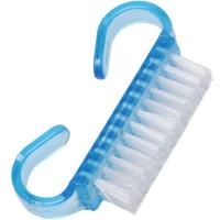 China Plastic Handle Nail Brush with Four Rows of Nylon Bristles Easy to and Effective for sale