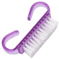 China Plastic Handle Nail Brush with Four Rows of Nylon Bristles Easy to and Effective for sale