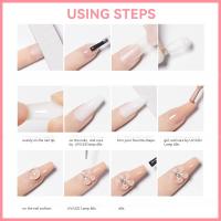 China Technology Pink Acrylic Non Stick Hand Building Gel Non Liquid and Easy to Extend Nails for sale