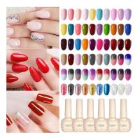 China 10ML Private Label UV Gel Nail Polish in Assorted Colors for Need of Uv Lamp to Dry for sale