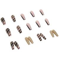 China Easy to Apply Luxury Mixed Color Full Cover Artificial Fingernails with Shiny Finish for sale