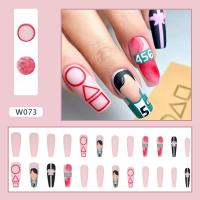 China Full Cover Korean Style Nail Tip Flash Ins Style Artificial Fingernails for Style OEM for sale