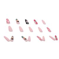China Full Cover Korean Style Nail Tip Flash Ins Style Artificial Fingernails for Style OEM for sale