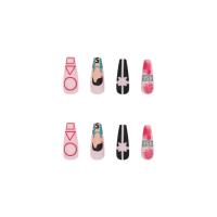 China Full Cover Korean Style Nail Tip Flash Ins Style Artificial Fingernails for Style OEM for sale
